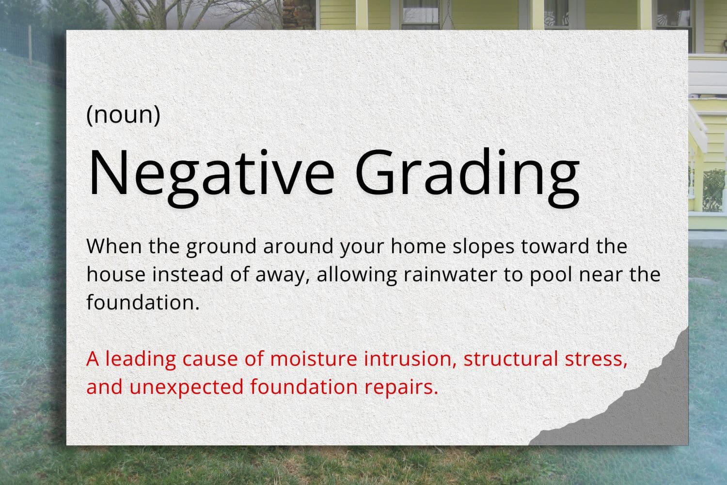What Is Negative Grading (and How to Fix It) - All Coast Inspections